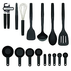 KitchenAid Universal Tool and Gadget Set, 16 Piece, Black