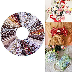 100 PCS Cotton Craft Fabric Bundle Squares Patchwork Lint Different Designs 4 X 4 inches (10cm x 10cm) for DIY Sewing Quilting Scrapbooking Pieces 4×4in Assorted Printed