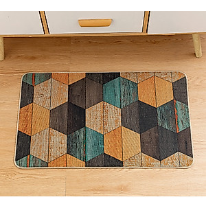 Kitchen Mat Set - Non Skid Kitchen Rugs and Mats Anti Fatigue Kitchen Floor Mats Rubber Back Absorbent Washable Kitchen Rug Set 2 Piece 17''x29''+17''x47'' LISIBOOO