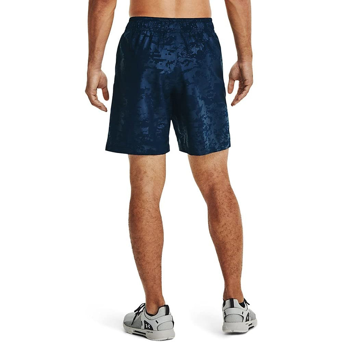 Under Armour Woven Emboss Shorts, Academy Blue (408)/White, X-Large