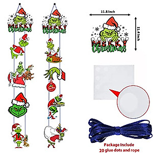 Christmas Door Hanging Merry Christmas Banner Porch Sign Banners Welcome Hanging Christmas Party Decorations