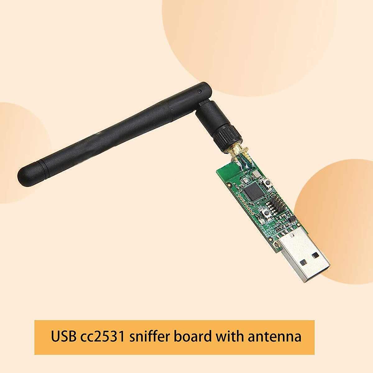 Acxico 1Pcs USB CC2531 Sniffer Board Bluetooth 4.0 Wireless Zigbee Analyzer Module with External Antenna
