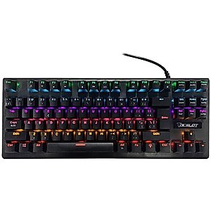 Ocelot Gaming by Quaroni Compact Wired Gaming Keyboard - Mechanical - RGB