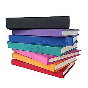 YoeeJob 7 Packs Stretchable Book Covers Textbooks Paperback Book Protector Assorted Book Saver Hardcover Washable 9.5" X 14"