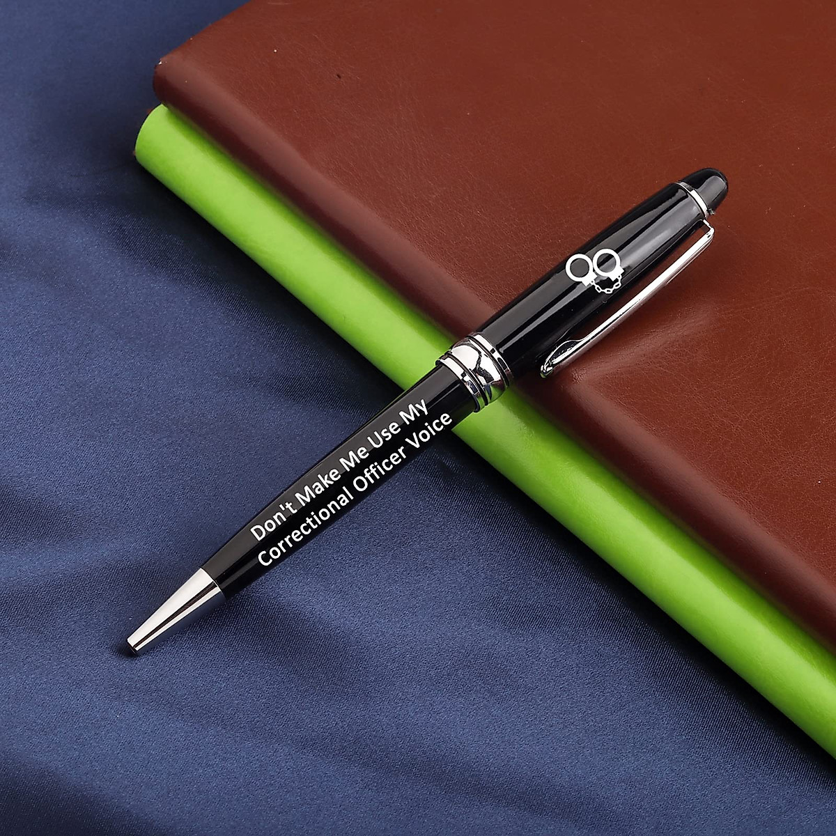 JYTAPP Funny Correctional Officer Gift Don't Make Me Use My Correctional Officer Voice Ballpoint Pen Corrections Work Pen