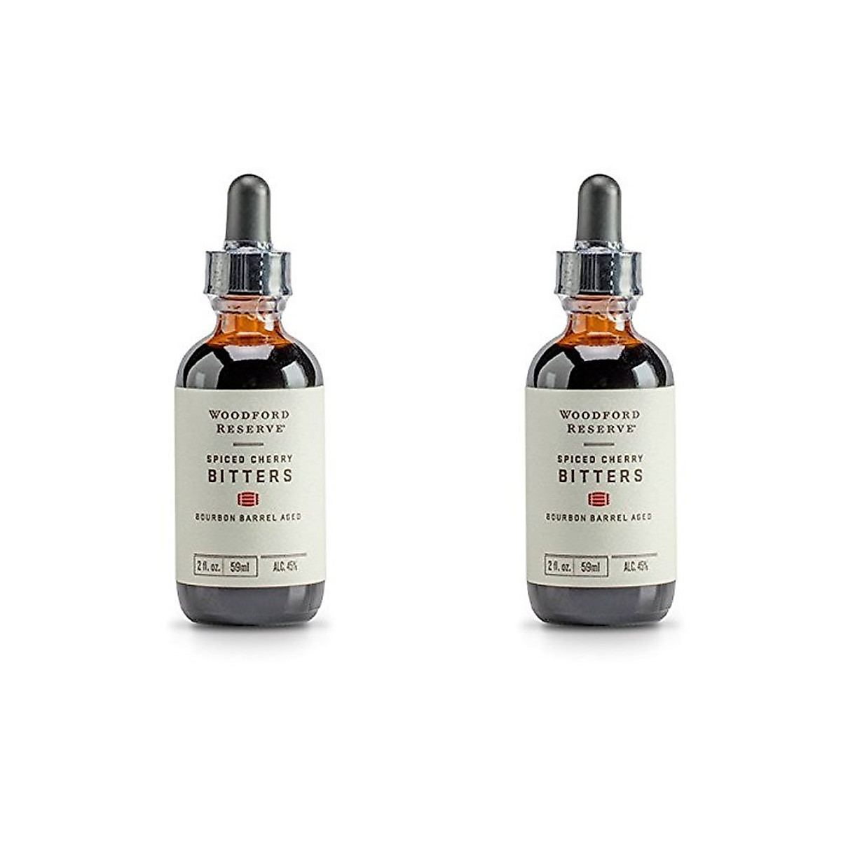 Woodford Reserve Spiced Cherry Bourbon Barrel Aged Cocktail Bitters - 59ml (Pack of 2)