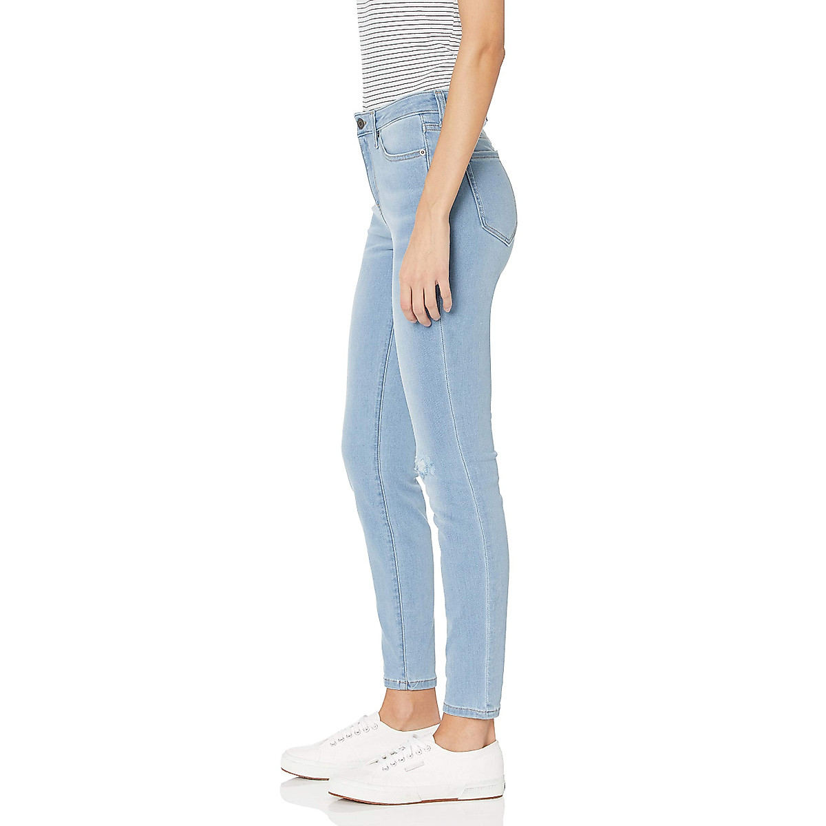 Amazon Essentials Skinny Jeans for Women (Stretchy), Washed Blue, Size 12