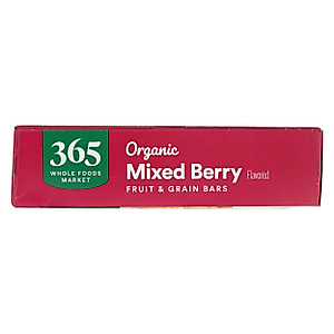 365 by Whole Foods Market, Organic Mixed Berry Cereal Bar 6 Count, 7.8 Ounce