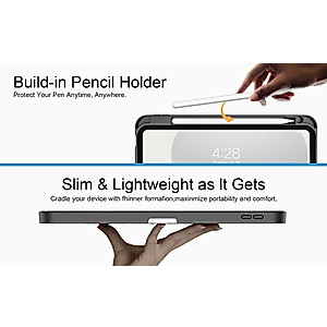 Case for iPad Air 5th / 4th Generation 10.9 Inch (2022/2020), Premium PU Leather Folding Stand Shell Soft TPU Back Cover with Pencil Holder Auto Wake/Sleep, Magic Map Vintage