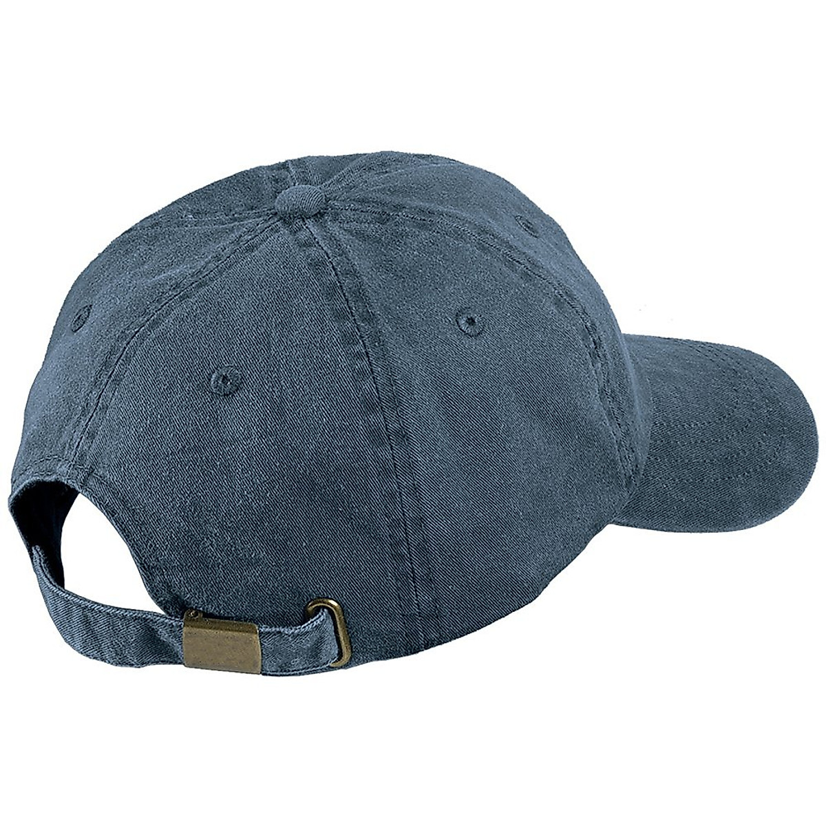 Trendy Apparel Shop Grandma Embroidered Pigment Dyed Low Profile Cotton Cap - Navy