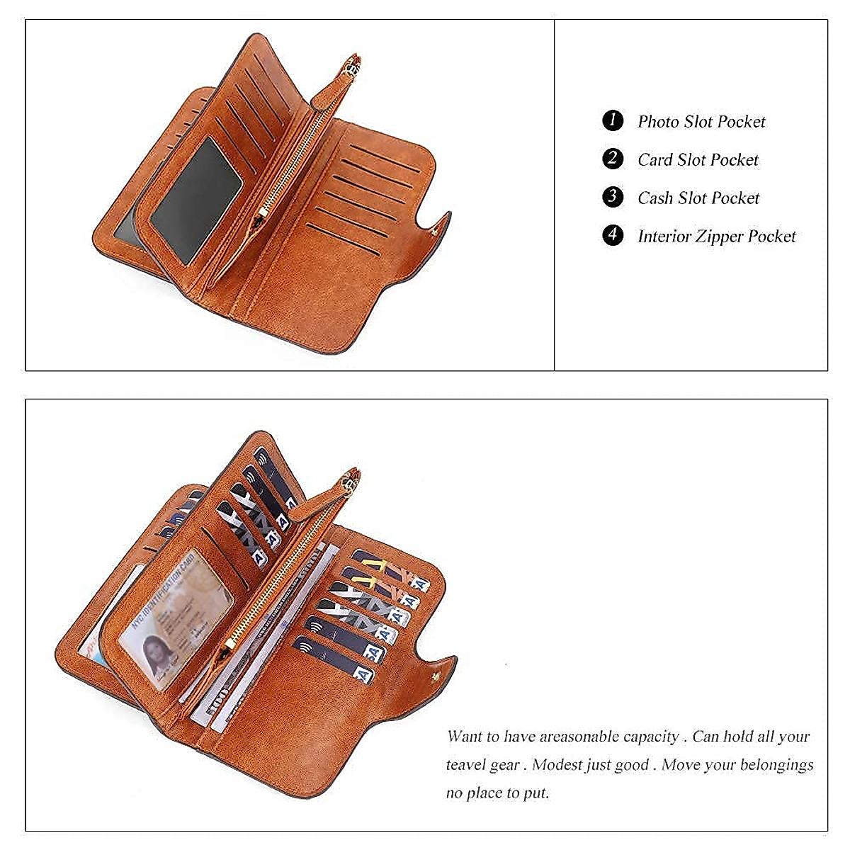 CLUCI Crossbody Bags for Women bundles with Wallet for Women