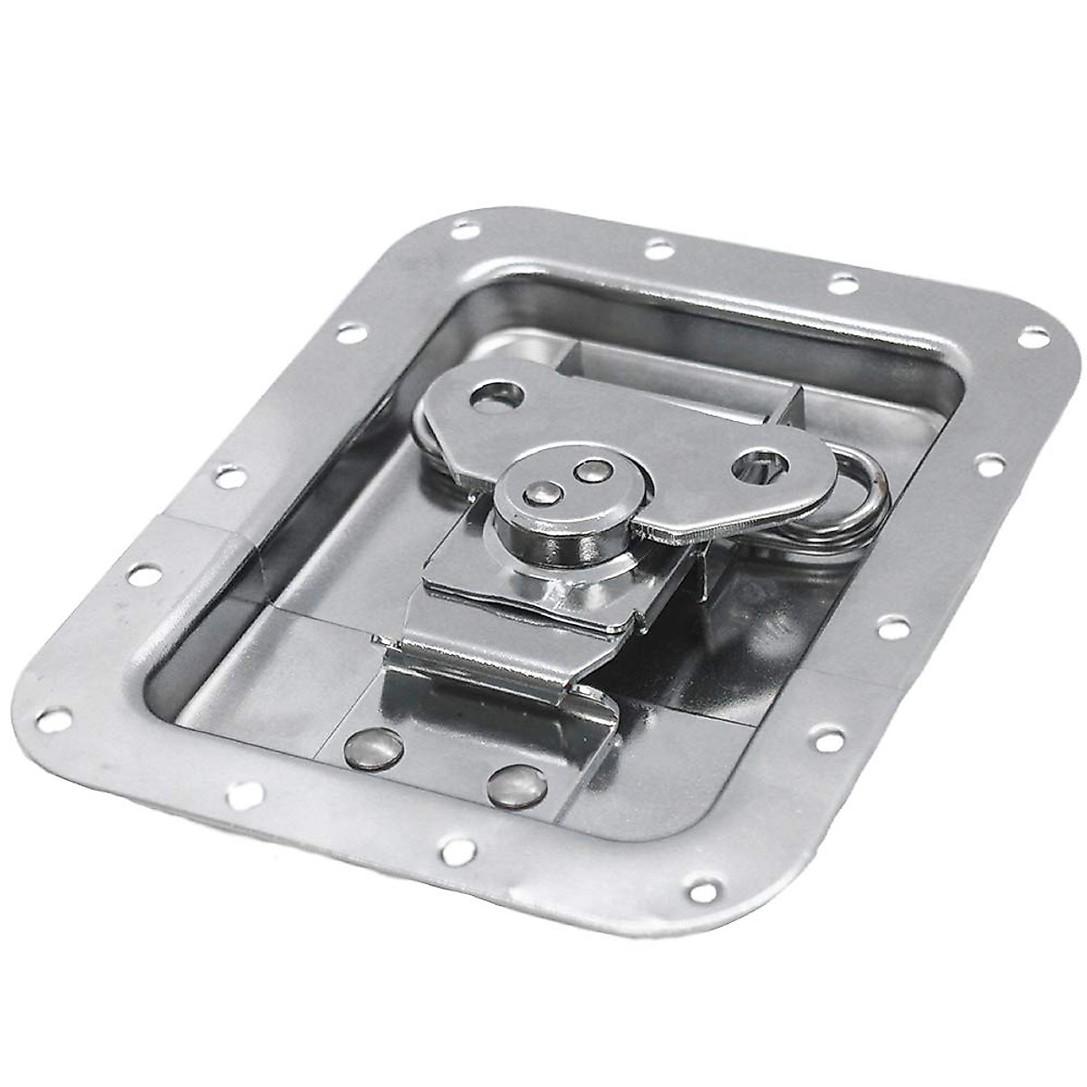 Seismic Audio - SARHW47 - Large Recessed Spring Loaded Butterfly Latch for Rack Road Case Stainless