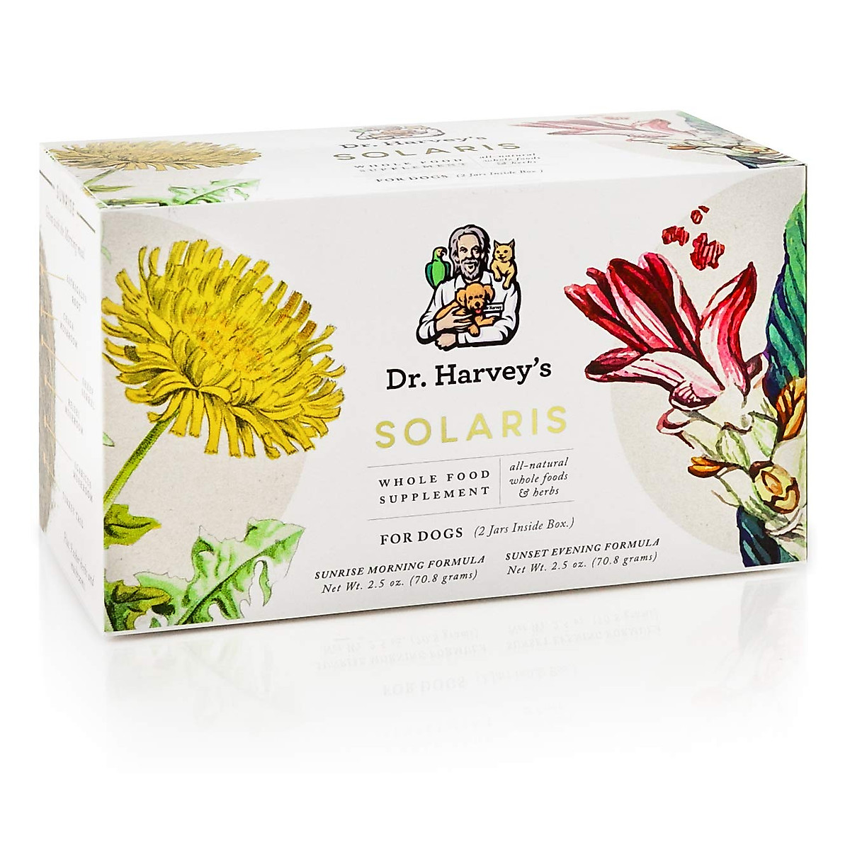 Dr. Harvey's Solaris Immune Support Whole Food Supplement for Dogs, Morning and Evening Formula, 2.5 Ounces (2 Pack)