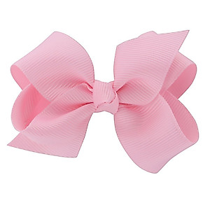 60Pcs 3 Inch Hair Bows For Toddler Girls Kids Clips Accessories Babies Pigtail Age 1 2 3 4 5 6 Years Old (30colors x 2)
