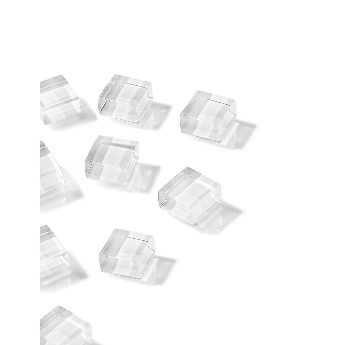 Joyzy Refrigerator Magnets Fridge Magnets Cute Glass Magnets for Fridge Decorative Kitchen Office 24 Pack (White)