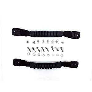 Pactrade Marine Durable Rubber Handles for Kayak, Canoe Or Luggage Set of 2 with Hardware