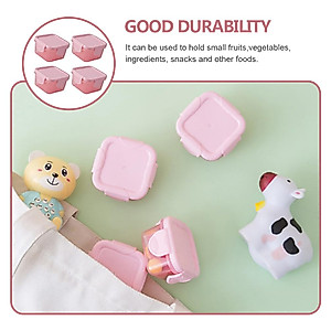 Kichvoe 4pcs Boxes Packing Crisper Mini Meal Prep Sealed Container Freezer Containers for Food Vegetables Container Food Storage Containers Fruit Storage Containers for Fridge Pp