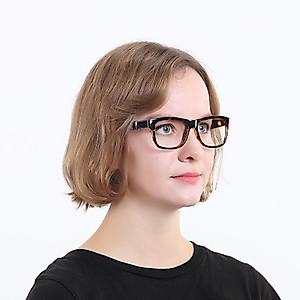 LifeArt Blue Light Blocking Glasses, Anti Eyestrain, Computer Reading Glasses, Gaming Glasses, TV Glasses for Women and Men, Anti UV, Anti Glare (Tortoise, No Magnification)