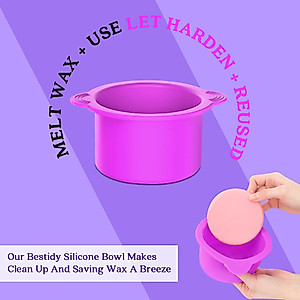 Waxing Kit Wax Warmer, Bestidy Digital Wax Kit with Hard Wax Beads for Women and Men,for Whole Body Brazilian Bikini Legs Facial Eyebrow Armpit Hair Removal