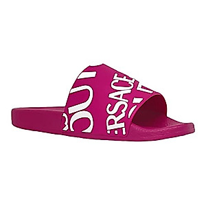 Versace Jeans Couture Women Slides Fuchsia 8 US