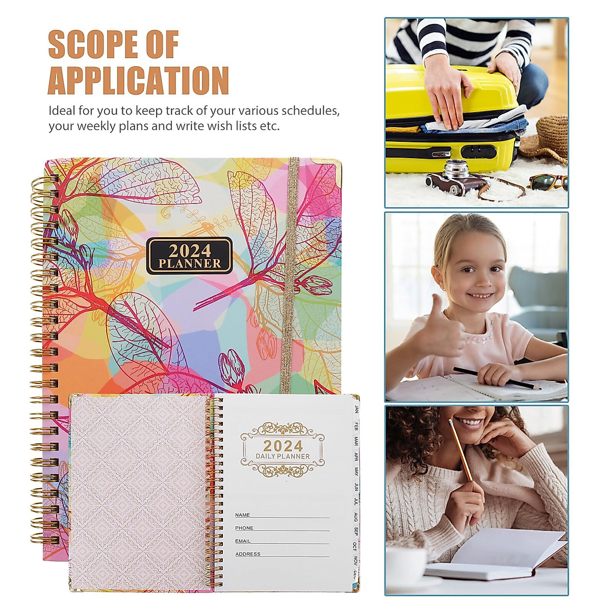 NUOBESTY Pad Appointment Plan Do Work Schedule Study Homeschool Planner Efficient for Date School Notepad Weekly To List