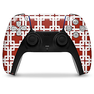 WraptorSkinz Skin Wrap compatible with Sony PS5 DualSense Controller Boxed Red Dark (CONTROLLER NOT INCLUDED)