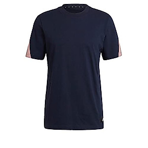 adidas Men's Future Icon Single Jersey Tee, Legend Ink/Wonder Mauve, Large
