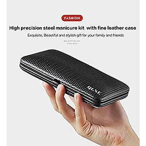 Nail Clippers Sets High Precisio Stainless Steel Nail Cutter Pedicure Kit Nail File Sharp Nail Scissors and Clipper Manicure Pedicure Kit Fingernails & Toenails with Portable stylish case (Yellow)