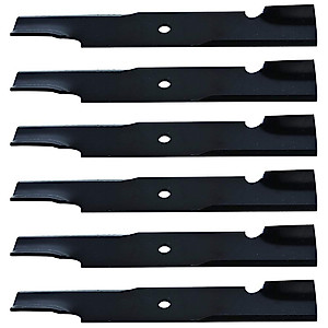 RAParts Pack of Six (6) Notched Lawn Mower Blades Fits Toro 107-3192 107-3192-03 110-0414 110-0418