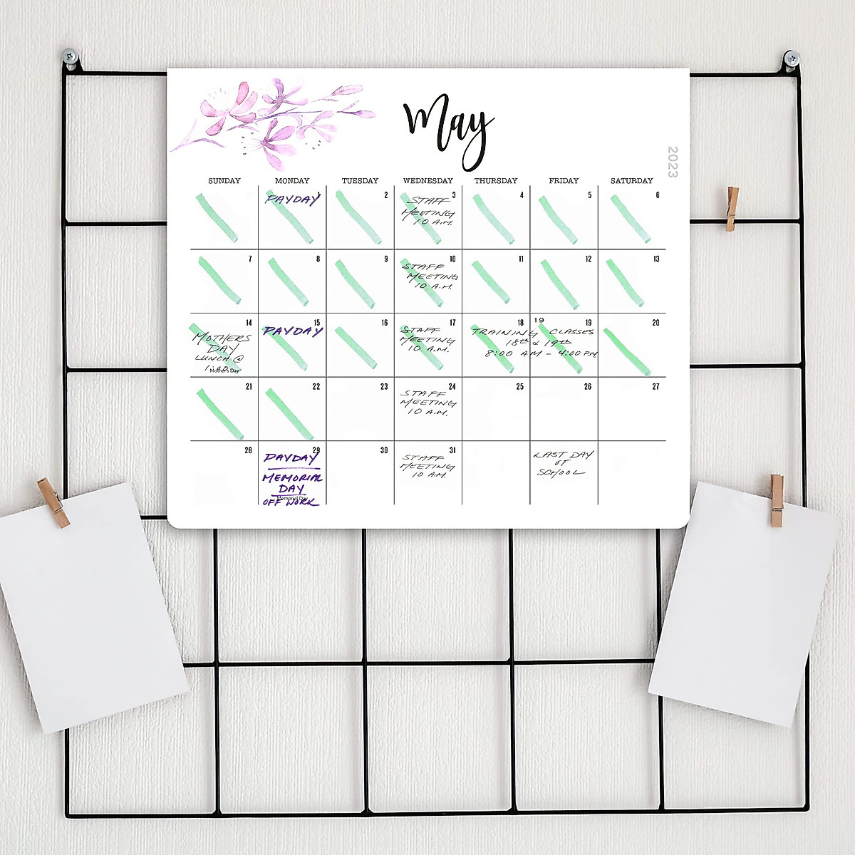 Beautiful Magnetic Fridge Calendar - Runs Until December 2023 - The Perfect Monthly Calendar With Seasonal Designs for Easy Planning