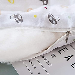 Round Mattress Topper- Quilted Comfort Pad with Solid Color Cover and 100% Cotton Fill Weight 2KG,White-Diameter200cm(79inch)