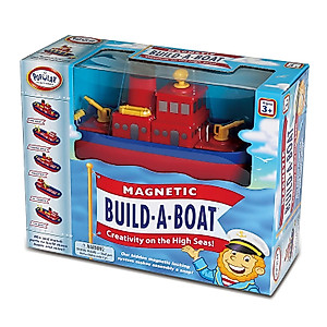 Magnetic Build-a-Boat High Seas Toy Play Set, 10 Pieces