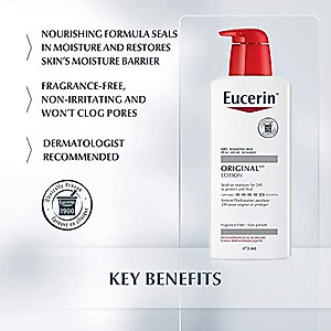 Eucerin Dry Skin Therapy Original Moisturizing Lotion, 16 Fluid Ounces