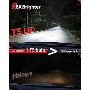 Torchbeam 2024 Newest H4 Bulbs, 20000LM Super Bright and 6000K Cool White Fog Bulbs, 50000HRS Lifespan Plug and Play, Non-Polarity, Pack of 2