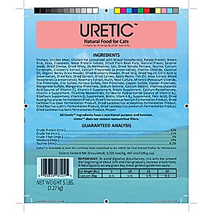 Wysong Uretic - Dry Natural Food for Cats 5 Pound (Pack of 1)