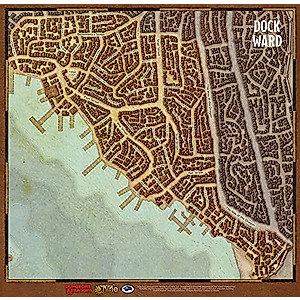 Gale Force Nine Dungeons & Dragons Waterdeep Dragon Heist Vinyl Map Set, Multi-Colored