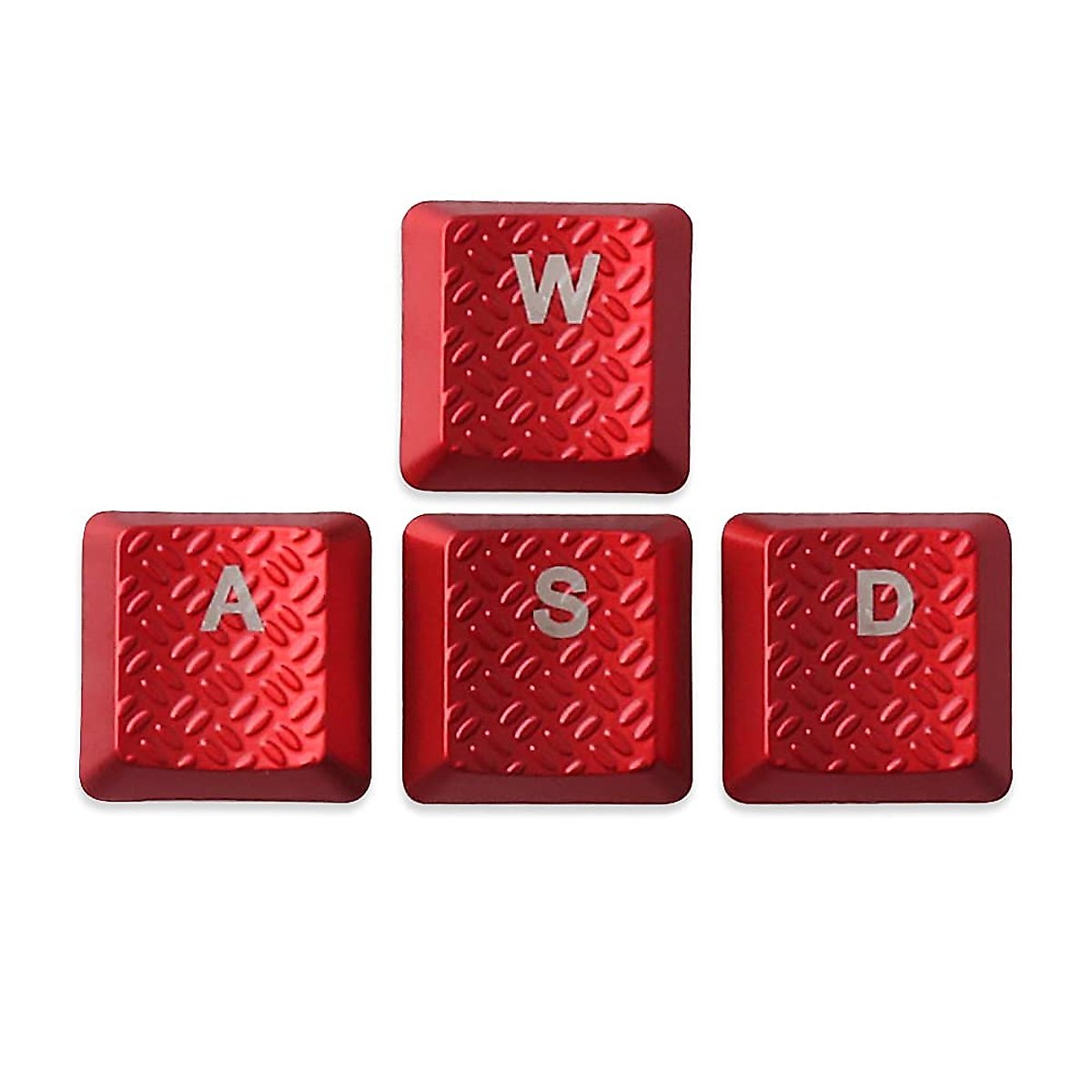 HUYUN Texture Tactility Backlit Keycaps Replacement for GL Tactile Switch Logit G813/G815/G913/G915 TKL RGB Mechanical Gaming Keyboard (WASD+Arrow Keys Red)
