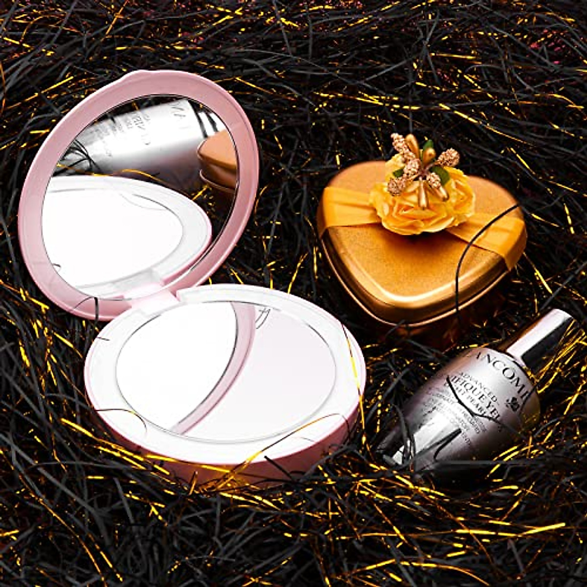 Zwish 1LB Crinkle Cut Paper Shred Filler for Gift Box 405G Crinkle Black Paper & 45G Shiny Gold Hamper Shreds for Gift Wrapping & Basket Filling(Black&Gold)