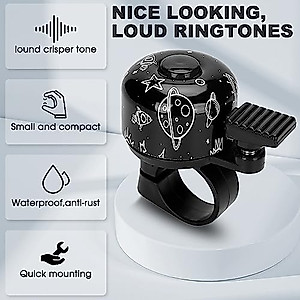 Kid Bike Bell - Bicycle Bell for Kids Boys Girls Adults | 120db Classic Mini Loud Bike Ring - Cool Bike Bell Design with Crisp Clear Sound for MTB,BMX,City Bike,Scooter -Kid Bike Accessories