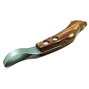 Hoof Knife 7.5" Large Farrier Tools Wooden Handle Premium Instruments Upgraded Pattern