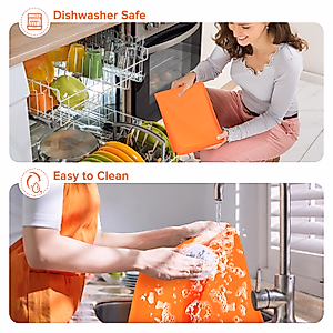 28 Inch Mat for Blackstone, 100% Food-Graded Silicone Griddle Cover with 2 Dishwashing Sponges