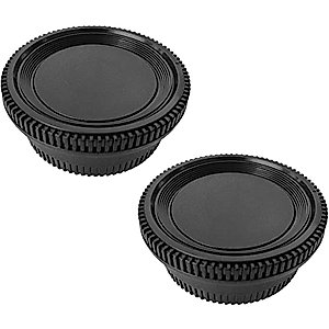 Nikkor Rear Lens Cap + Camera Body Cover for Nikon D7500 D7000 D850 D810 D800 D750 D350 D600 D3500 D3400 D3300 D3200 D3100 D5600 D5500 D5300 D5200 D5100 D90 D80 D70 D70S Nikon F AI Mount DSLR[2 Sets]