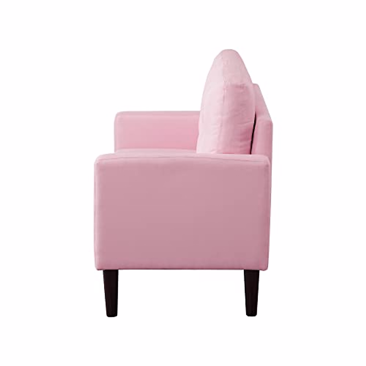 Msaleen Small Sofa Mini Couch Loveseat – Pink Couch Accent Sofa Button Tufted Couch, Mid Century Small Loveseat 2-Seater Contemporary 52" Modern Sofas Mini Couches for Small Spaces Pink Minisofa
