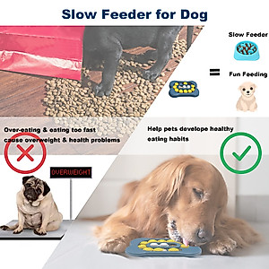 ZOERST Dog Puzzle Toys, Dog Food Toy for Puppy IQ Training & Mental Enrichment, Slow Feeder to Aid Puppy Dog Digestion, Treat Puzzles to Keep Them Busy