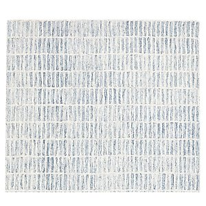 SOM RUGS 100% Authentic Capitola Tufted Handmade Woolen Area Rug Bedroom Decor Office Rug (Blue, 8 x 10 Feet)