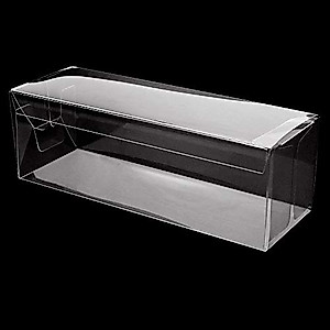 BILLIOTEAM 36 PCS Clear Gift Favor Boxes Candy Gift Box Clear Rectangle Box Plastic Box Transparent Candy Box Chocolate Cookies Treat Boxes For Christmas,Wedding,Party,Gift Wrapping(2" X 2" X 6")