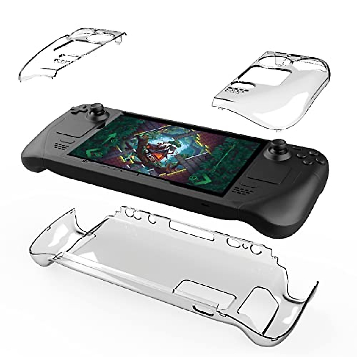 Sarkoyar Game Console Cover Good Ductility Smooth Game Console Protection Case for Steam Deck