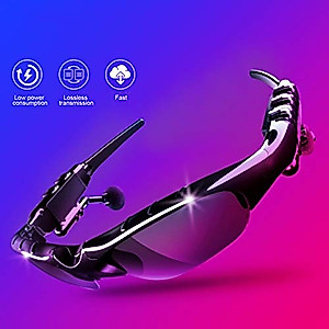 Joyzan Sunglasses Bluetooth Earphone, Wireless in Ear Polarized Earbuds Lenses Stereo Handfree Driving Glasses Headphone for All Kinds of Cell Phones