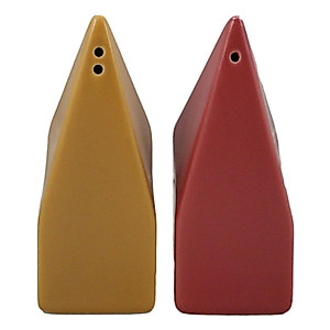 Ebros Gift Frank Lloyd Wright Organic Architecture Geometry Florida Southern College Annie Pfeiffer Chapel Triangles Earth Tone Colors Ceramic Salt And Pepper Shakers Set