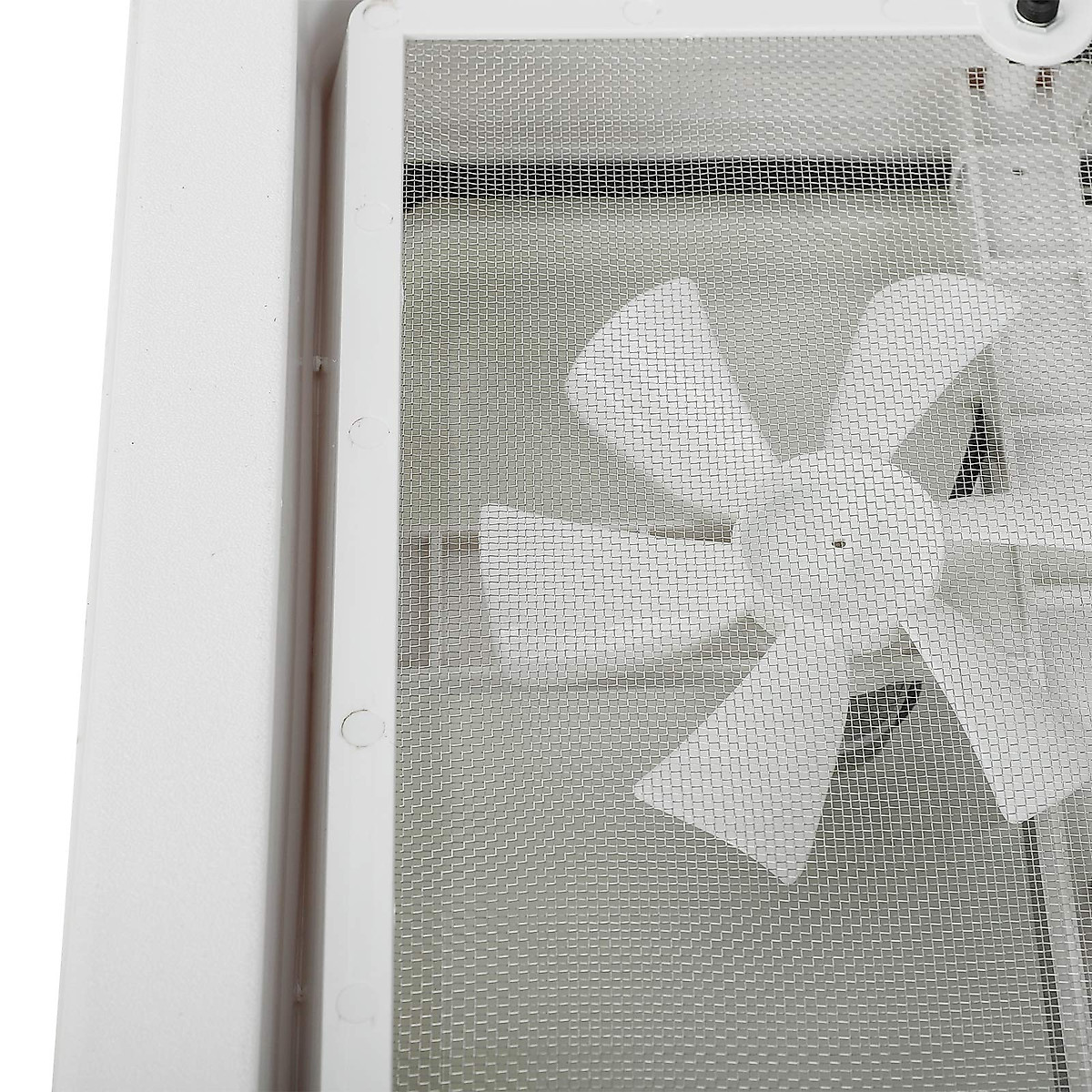 BLACKHORSE-RACING 14" RV Roof Vent Fit for Camper Trailer Universal White Lid Roof Vent with 12V RV Vent Fan 6" Blades White lid Inner for Garnish Ring